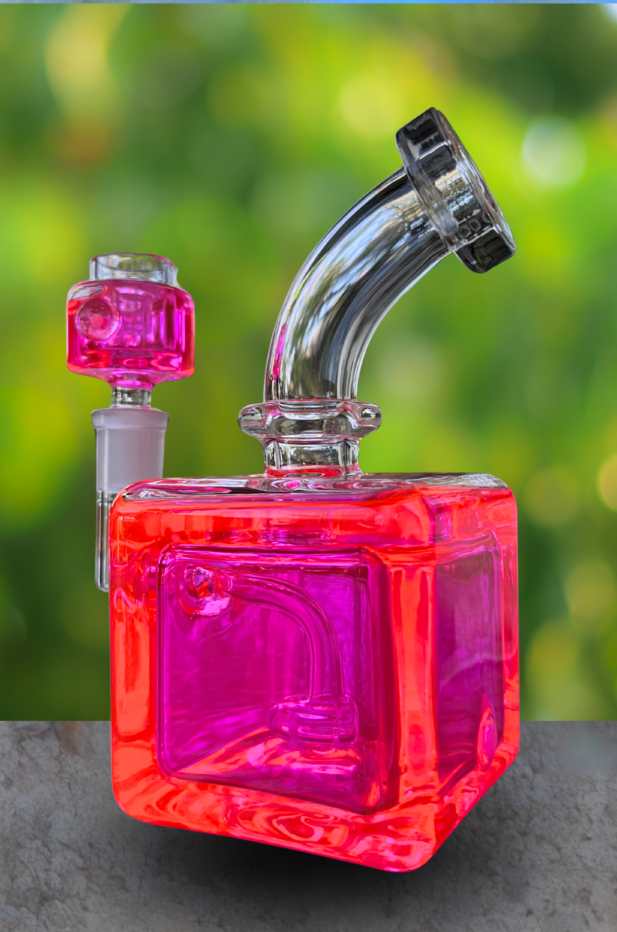 Pink Glycerin Cube Rig – SWL