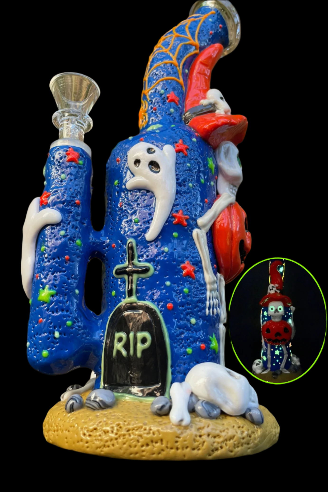 MISTA BONES Wizard GLOW Bong – SWL